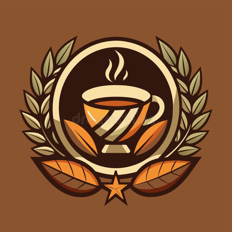 A Modern Logo Design Featuring a Steaming Cup of Coffee within a ...