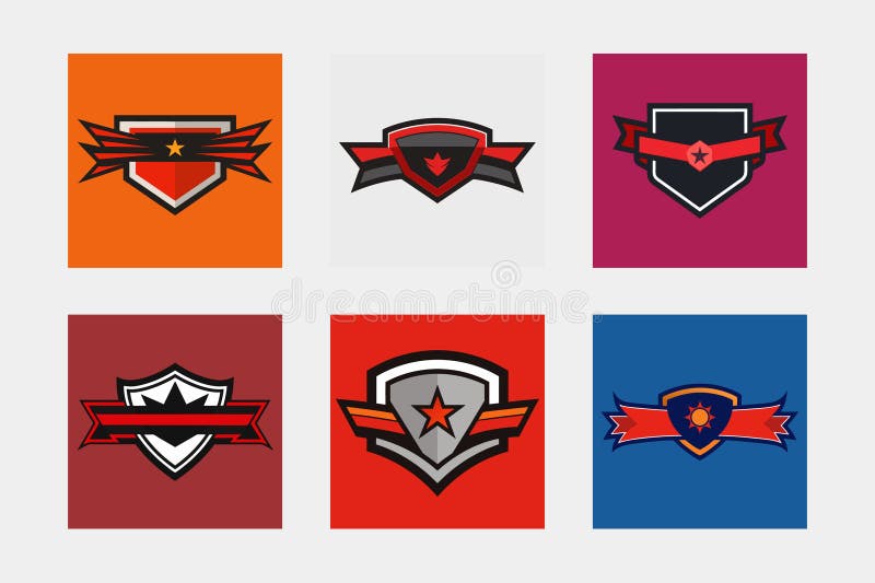 Modern Logo Design Header Set Vector Illustration Stock Vector ...