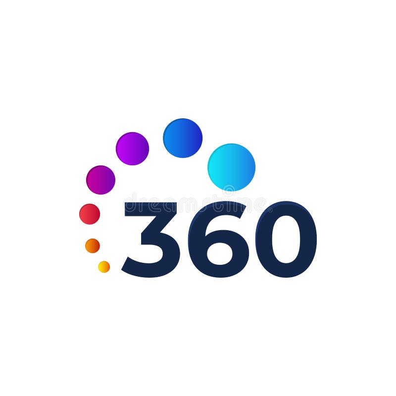 Modern 360 Logo Design Vector Inspiration Stock Vector - Illustration ...