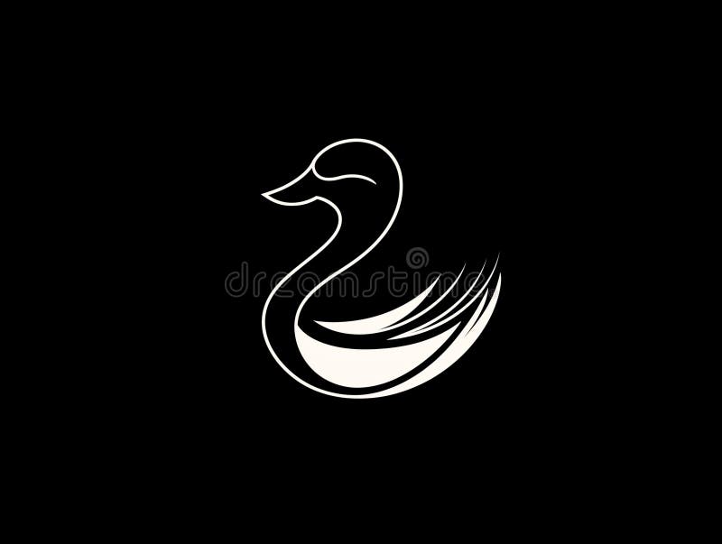 Modern Logo of a Duck, Designed with Clean, Smooth Lines and Simple ...