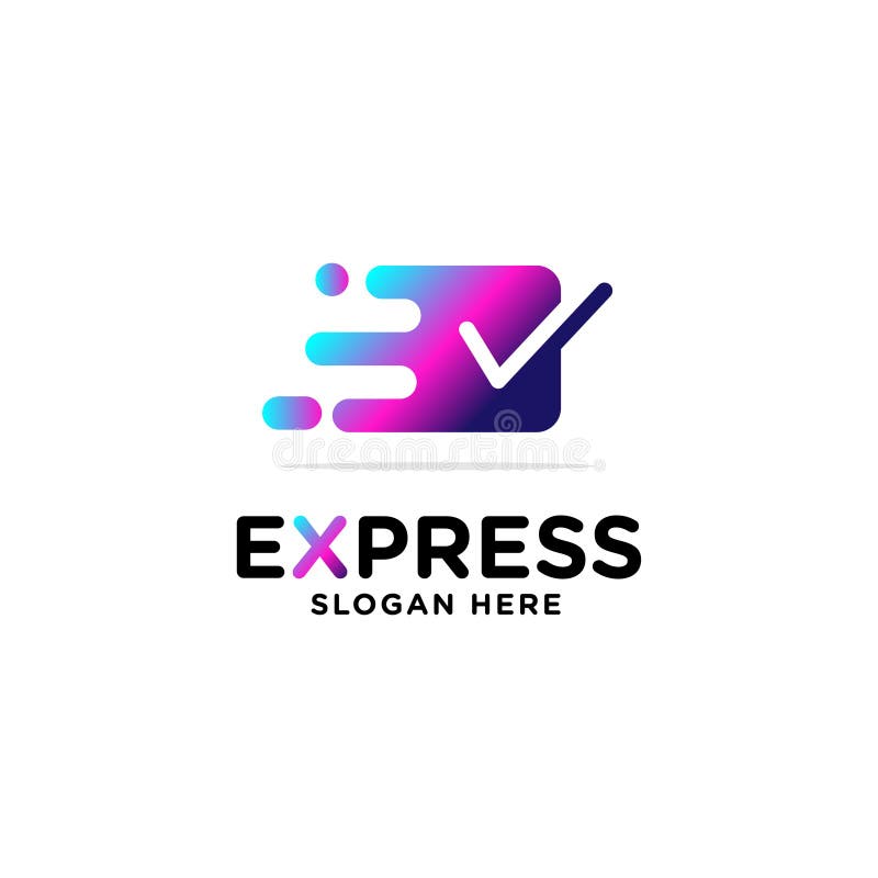 Modern Logo Express Design, Box and Check Mark Logo,delivery Logo ...