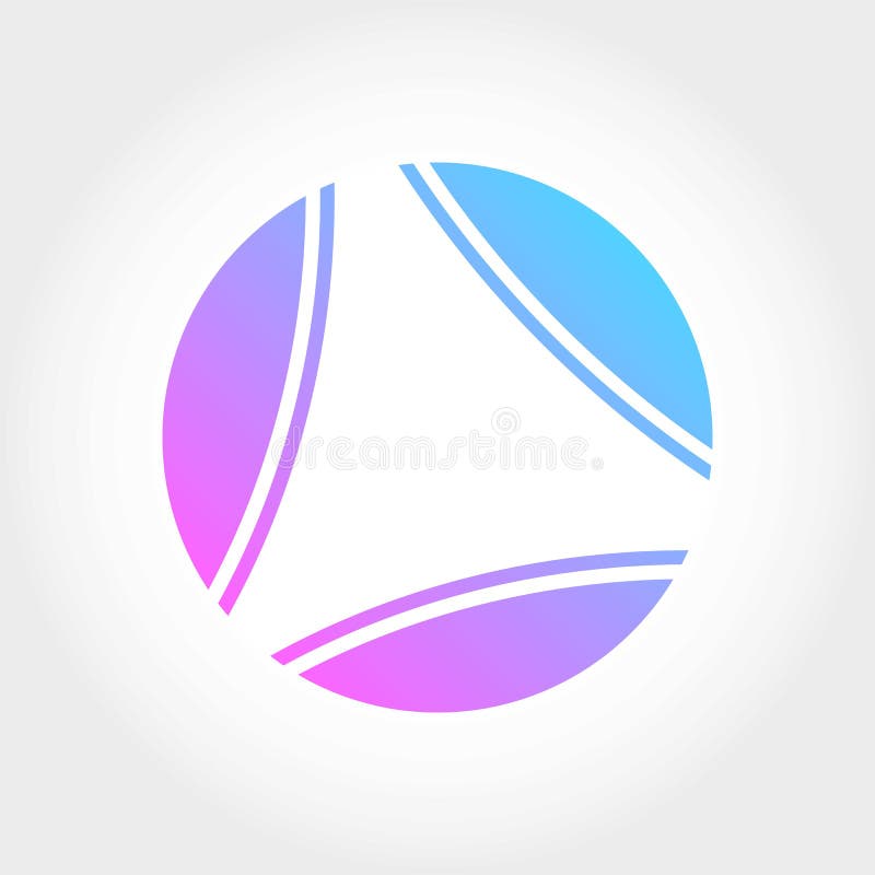 Modern Logo with Gradation stock illustration. Illustration of element ...