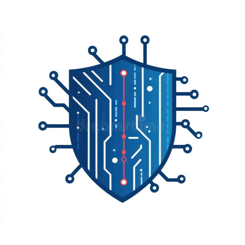 Modern Logo Showcasing Hardware and Firmware Security with Blue PCB ...
