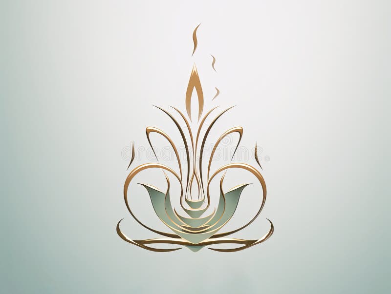 Modern Logo for Spa Center, Artistic Style Stock Illustration ...