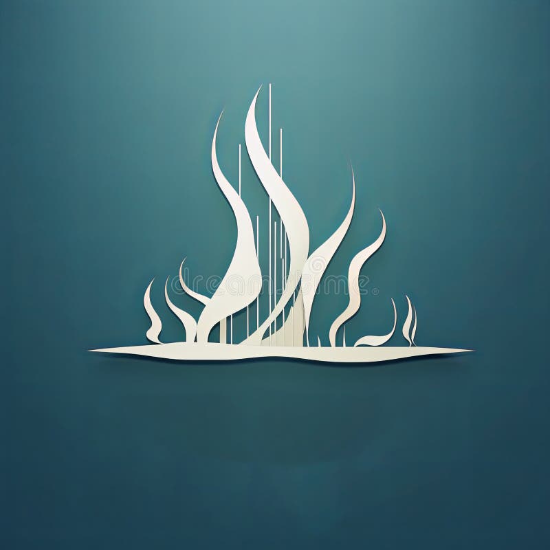 Modern Logo for Spa Center, in Style of Danish Design. Stock Image ...