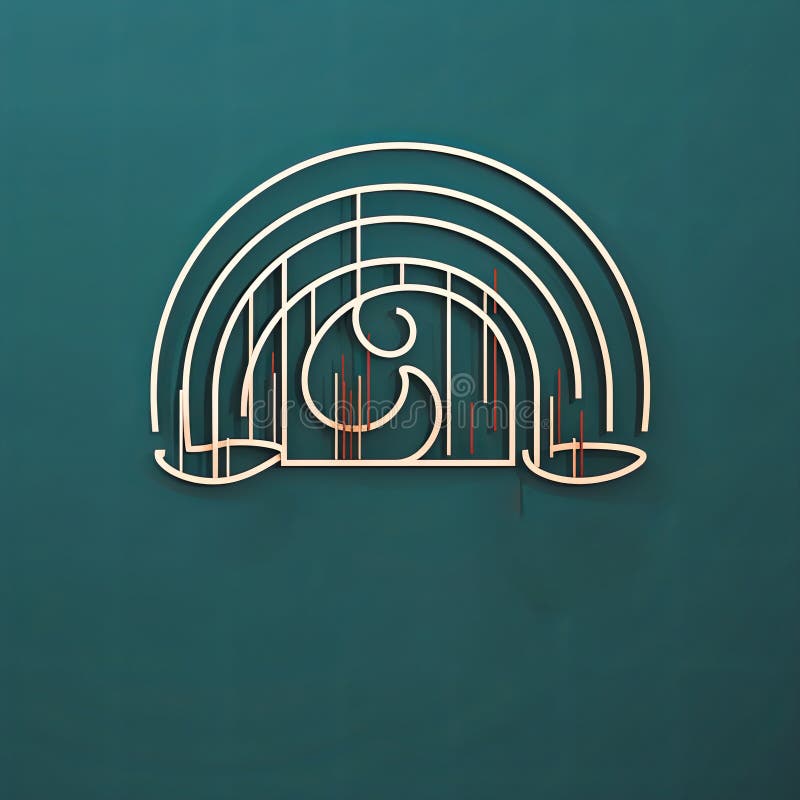 Modern Logo for Spa Center, Using a Continuous Line. Stock Image ...