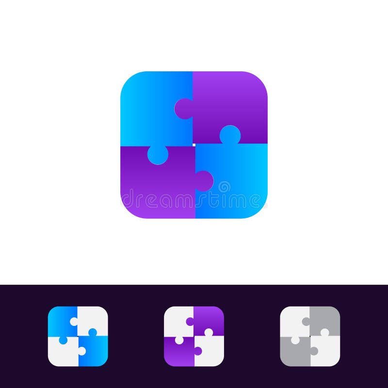 Modern Logo Template with Futuristic Gradient Colors and Clean Vector ...