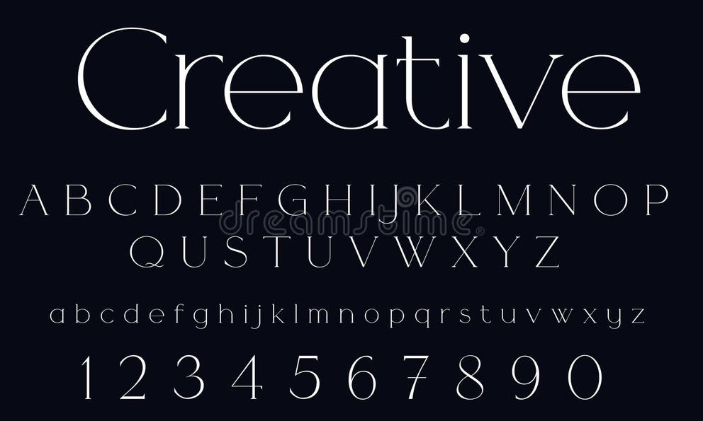 Modern, Logodesign Vector Font. Full Alphabet Typography Decorative ...