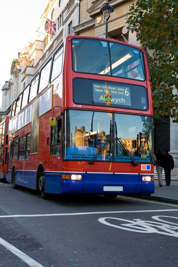 Modern London bus editorial stock image. Image of decker - 3174304