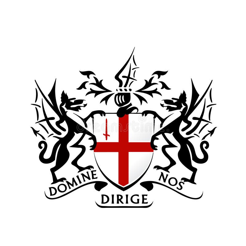 Modern London Coat of Arms Vector Stock Vector - Illustration of ...
