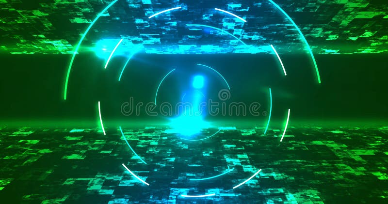 Modern Looking Awesome Circular Elliptical Technology HUD Moving Tunnel ...