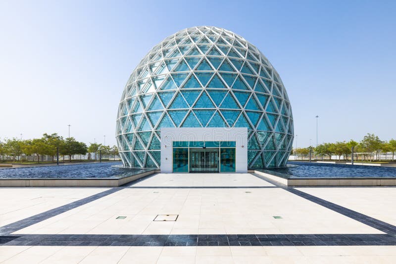 The Modern-looking Light Blue Spherical Visitor Center of the Sheik ...