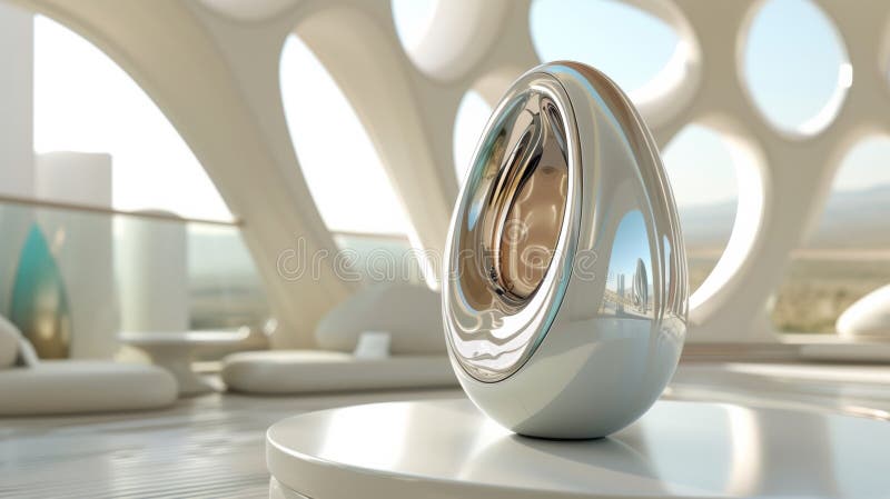 A Modern Looking Object on a Table in an Open Space, AI Stock ...