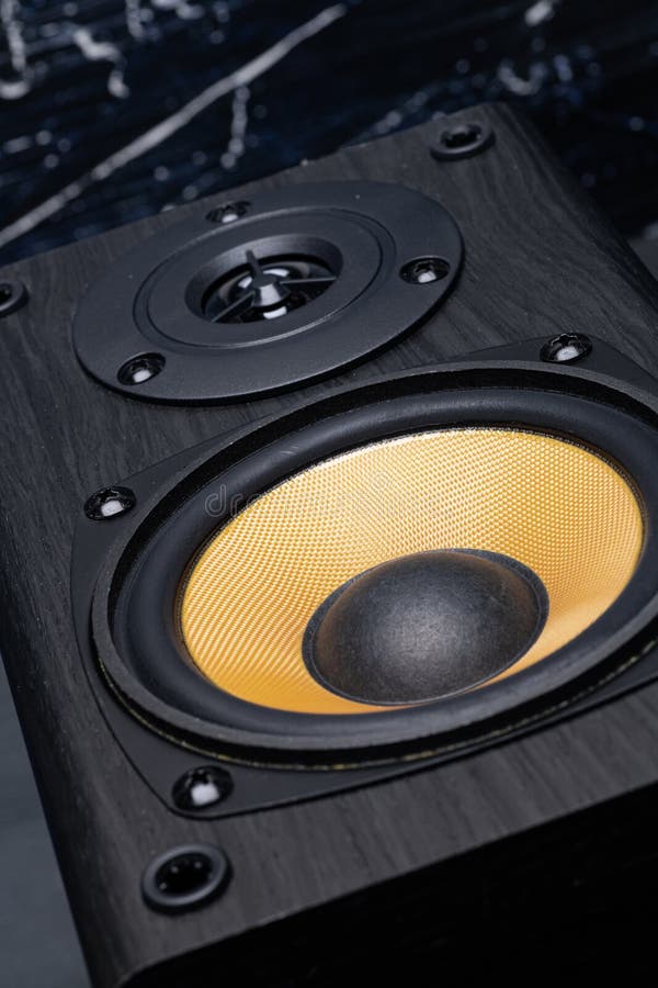 Modern Loudspeaker System with Dynamic Head and Tweeter Close-up Stock ...