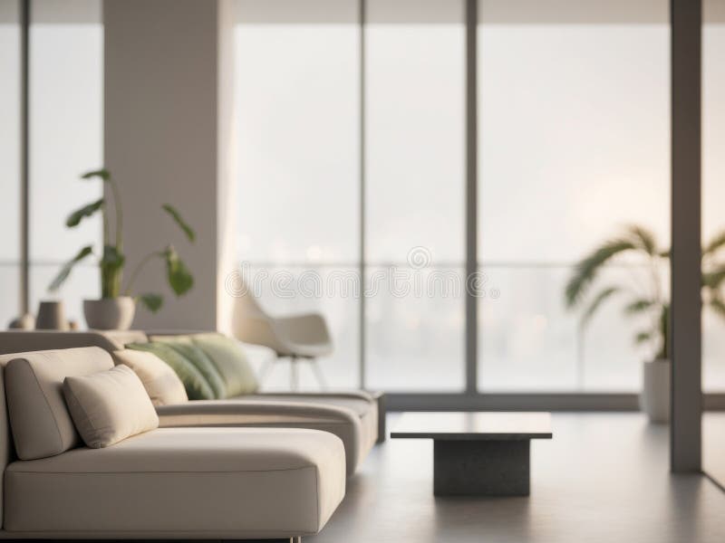 Modern Lounge Area with Elegant Seating and Natural Lighting in a ...