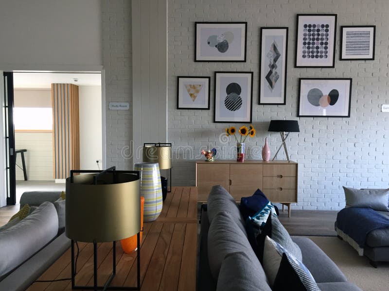 Modern Lounge Area Landscape Editorial Photo - Image of common, modern ...