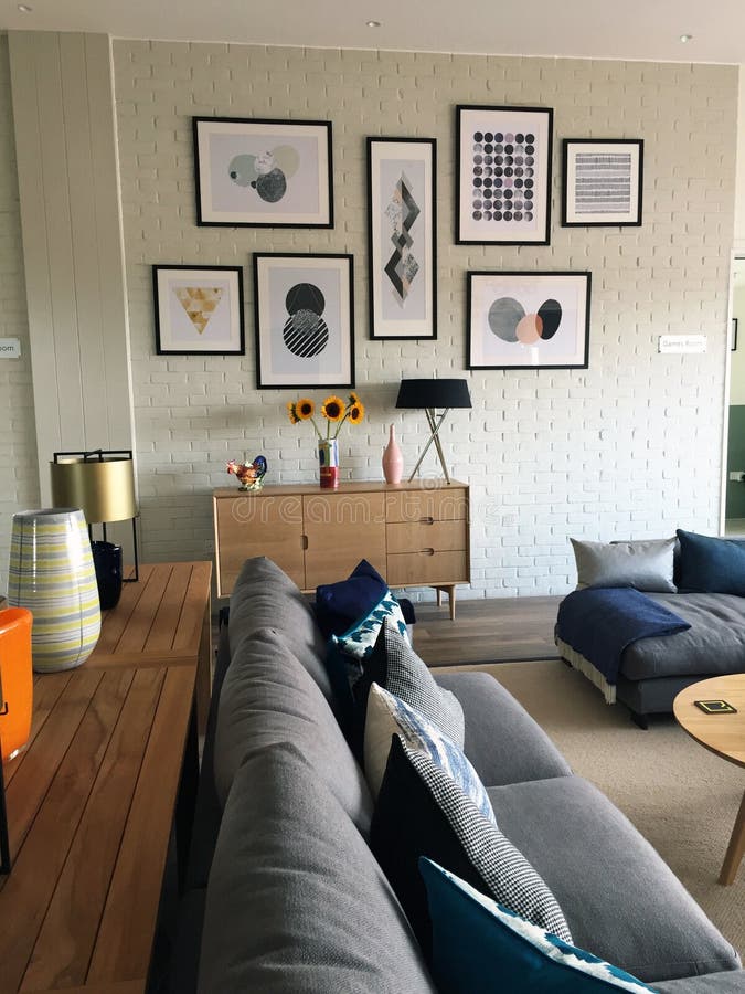 Modern lounge area editorial stock photo. Image of modern - 123690068