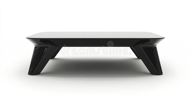 Modern Low Table with Sleek Design Showcased on a White Background ...