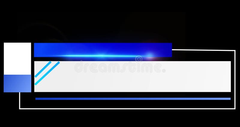 Modern Lower Third with Empty Copy Space for Writing Custom Messages ...