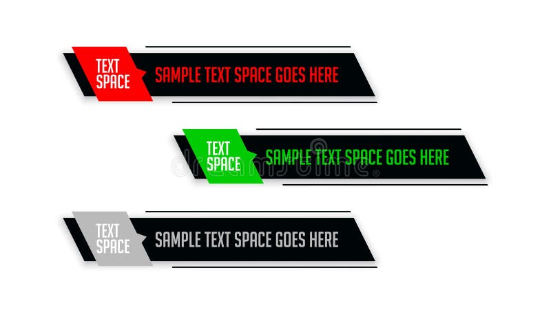 Modern Lower Third Title Screen Banner for News Report Stock Vector ...