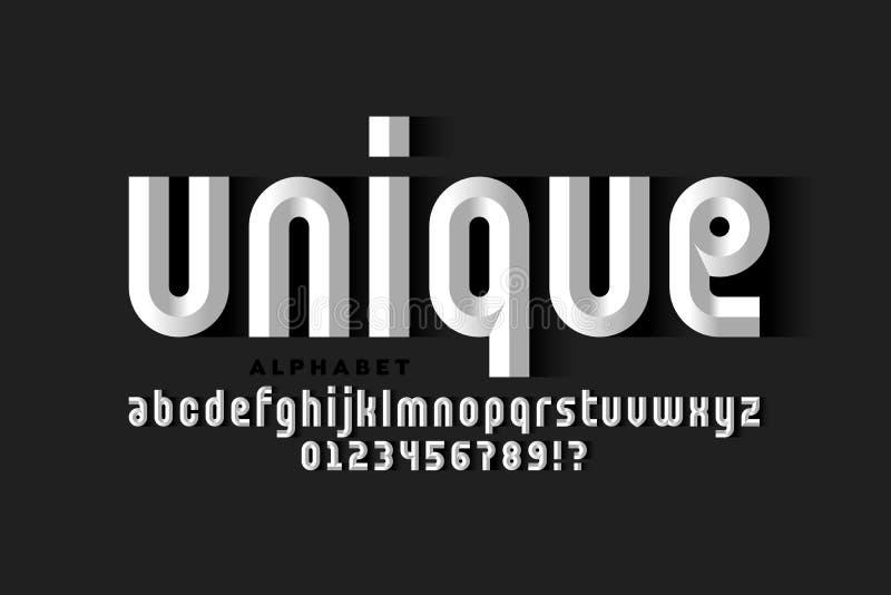 Modern Lowercase Style Font Stock Vector - Illustration of alphabet ...