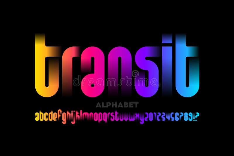 Modern Lowercase Style Font Design Stock Vector - Illustration of ...