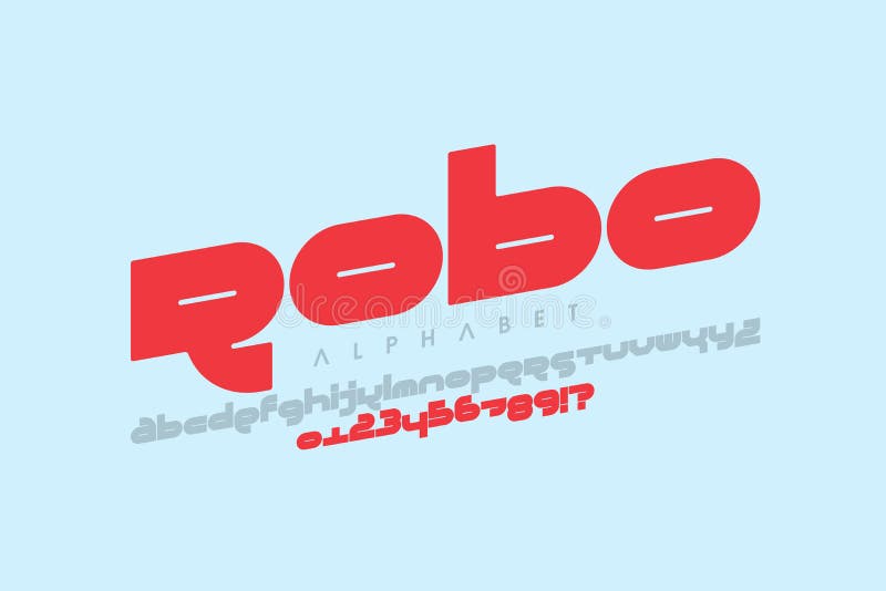 Modern Lowercase Style Font Design Stock Vector - Illustration of ...