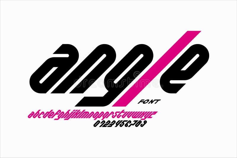 Modern Lowercase Style Font Design Stock Illustration - Illustration of ...