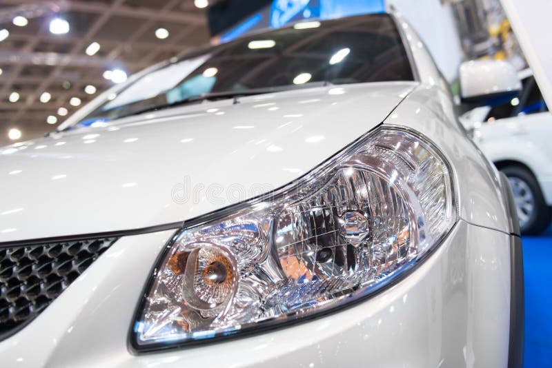 Modern Luminescent Lamp of a Car Stock Photo - Image of head, auto ...