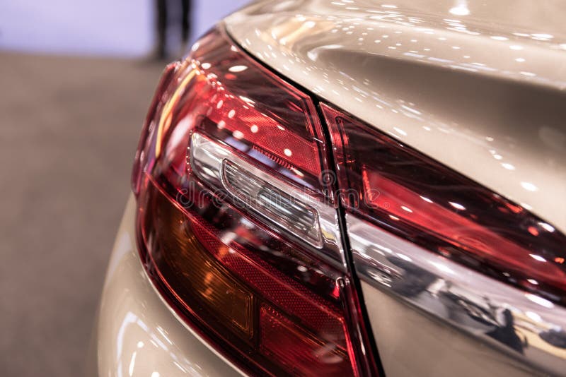 Modern Luminescent Lamp of a Car Stock Photo - Image of head, auto ...