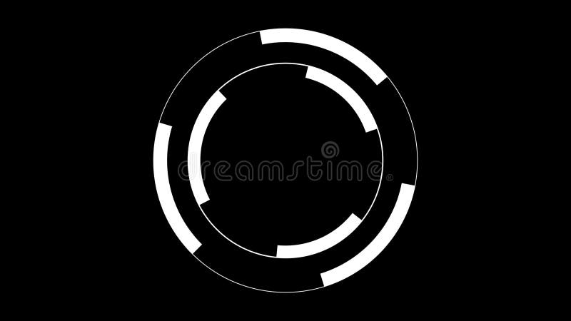 Modern Luminous Preloader, Radiation Sign Circular Progress Loading Bar. Animation of Radiation ...