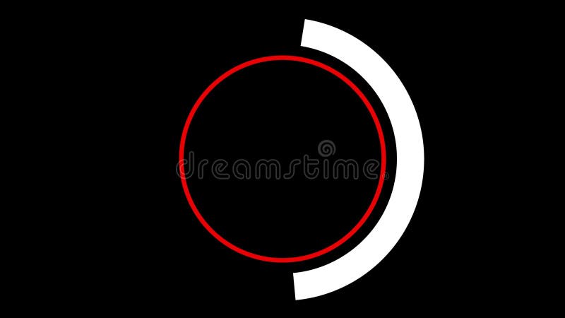 Modern Luminous Preloader, White Circular Progress Loading Bar. 3D ...
