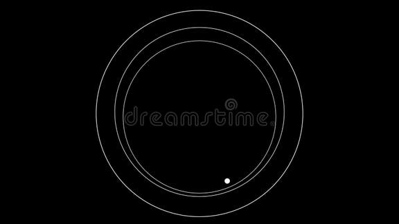 Modern Luminous Preloader, White Circular Progress Loading Bar. 3D ...