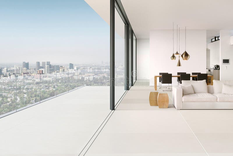 Modern Luxury Apartment Interior Design. Stock Photo - Image of ...