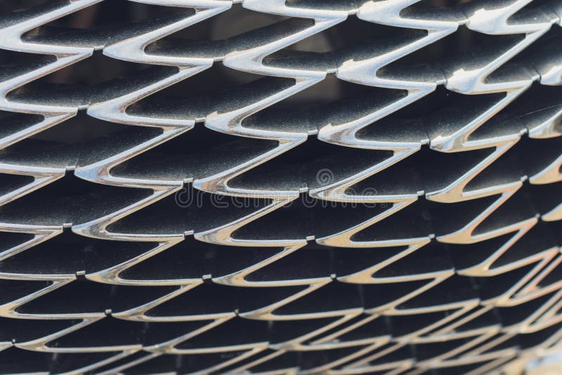 Modern Luxury Car Close-up of Grille Close-up. Stock Image - Image of ...