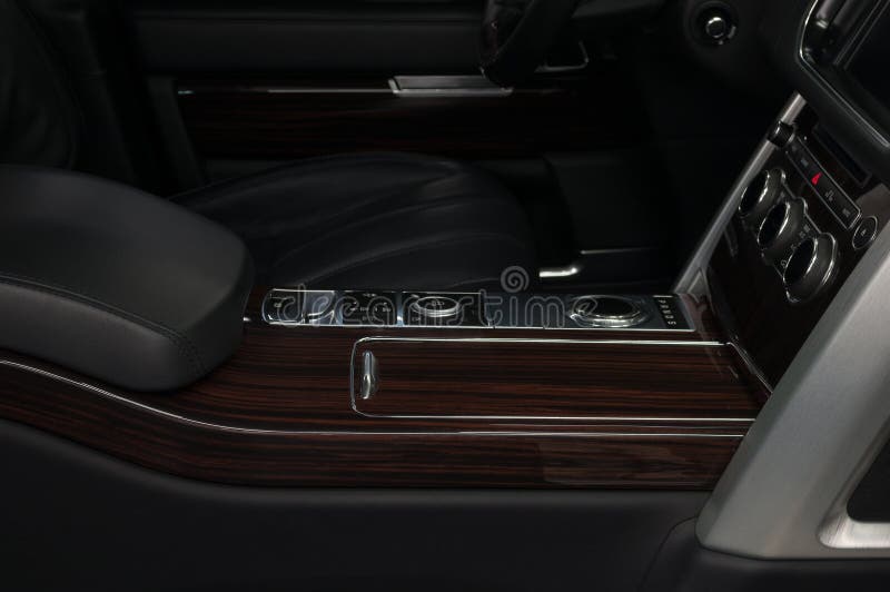 Modern Luxury Car Interior Background. Stock Photo - Image of drive ...