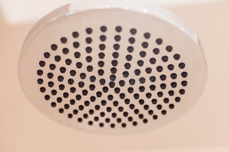 Modern Luxury Chrome Shower Diffuser Stock Image - Image of clean ...