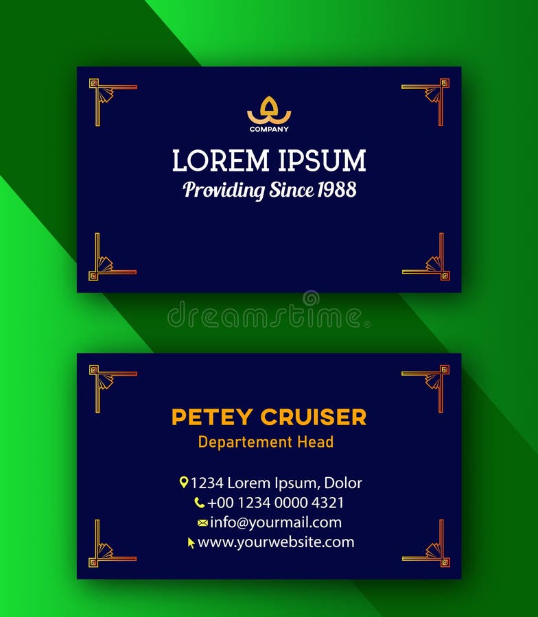 Modern, Luxury and Colorful Stripe Lines Name Card, Editable Business ...