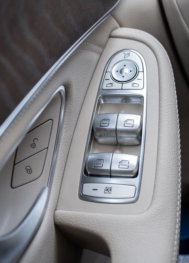 Modern Luxury Comfortable Car Interior Stock Photo - Image of texture ...