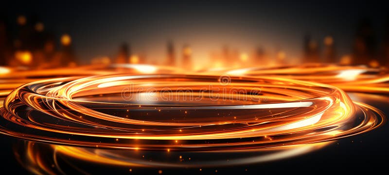 Golden Circle Abstract Background for Premium Designs, Generative Ai ...