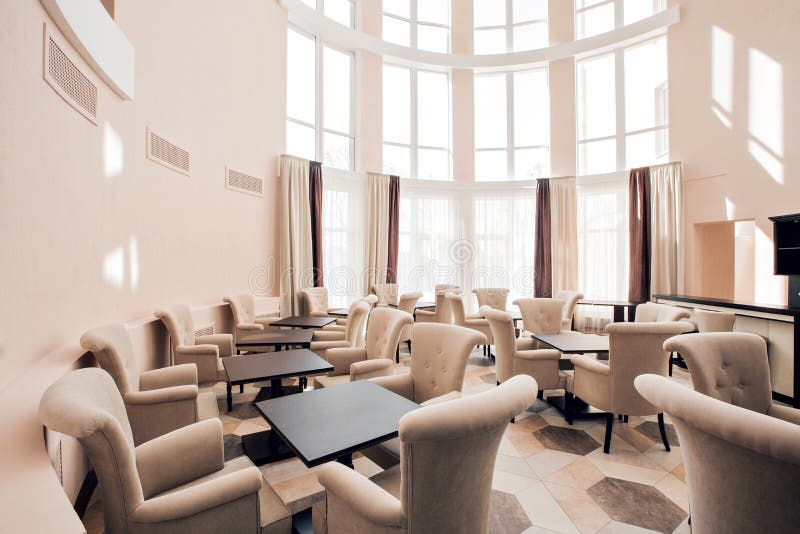 Modern Luxury Hotel Lobby Interior Stock Image - Image of interior ...
