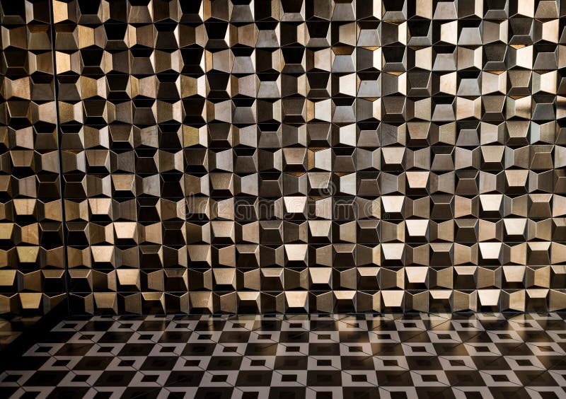 Modern Luxury Interior with Abstract Wall Stock Photo - Image of ...