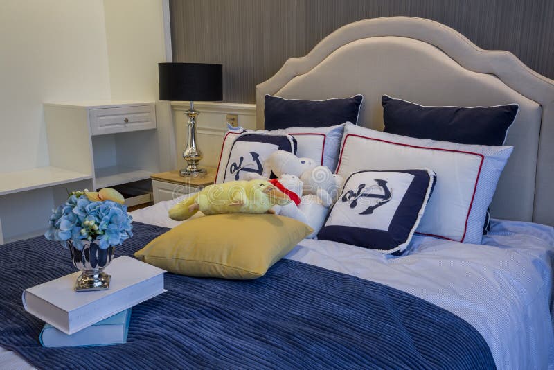 Modern Luxury Interior Home Design Bedroom Villa Stock Photo - Image of ...