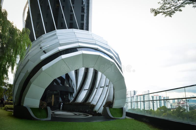 Modern Luxury Interiors Building Design. Modern Real Estate Style Stock ...