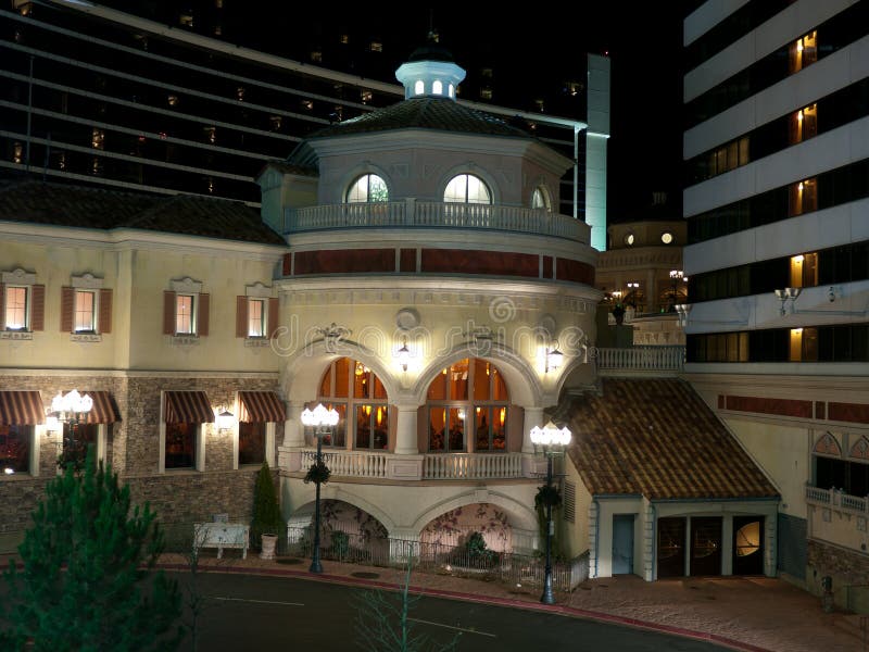 Modern Luxury Restaurant Building Stock Image - Image of windows, curb ...