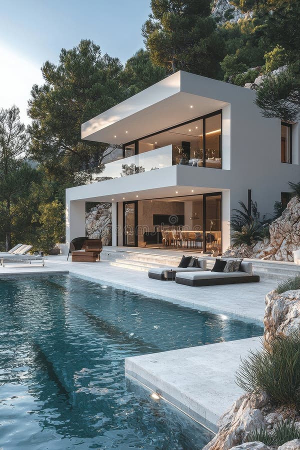Modern Luxury Villa with Infinity Pool in Natural Forest Surroundings ...