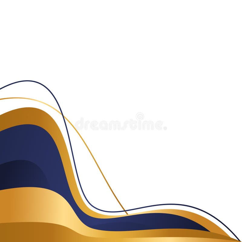 Modern Luxury Wavy Border with Line Decoration Stock Vector ...