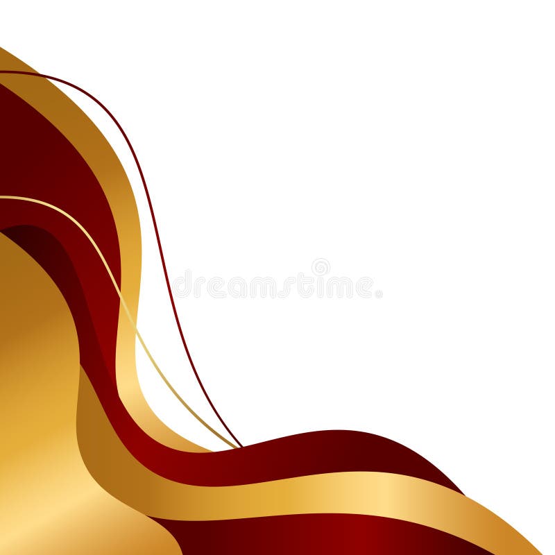 Modern Luxury Wavy Border with Line Decoration Stock Vector ...