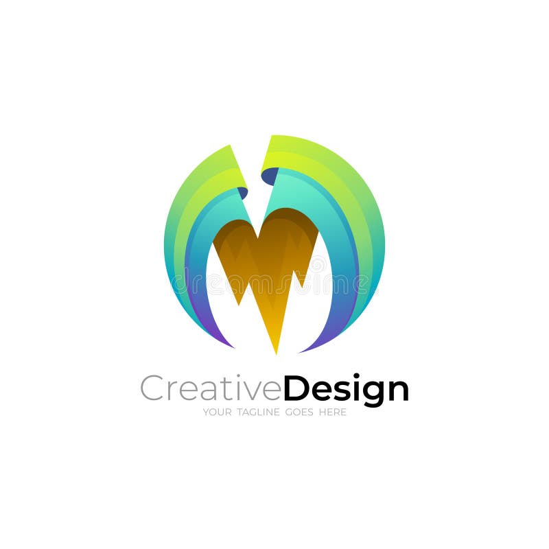 Modern 3d M Logo Design Stock Illustrations – 1,385 Modern 3d M Logo ...