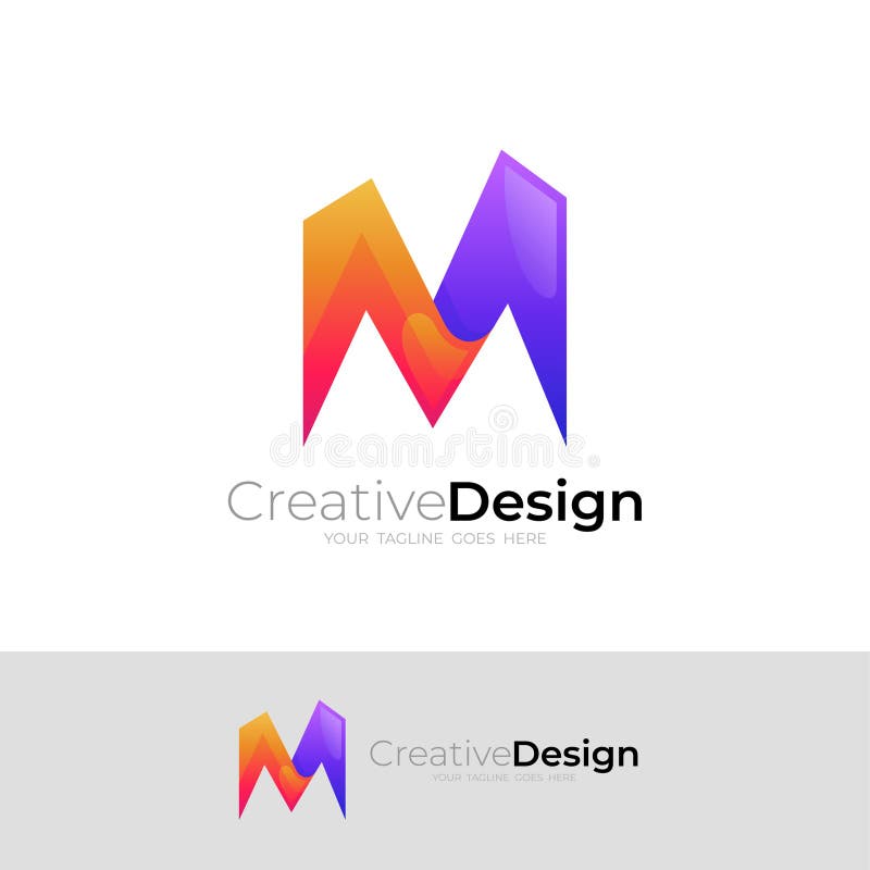 Modern 3d M Logo Design Stock Illustrations – 847 Modern 3d M Logo ...